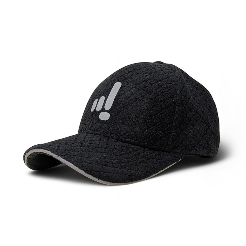 Crecap Honeycomb Black Cap Grey Print - CreCap